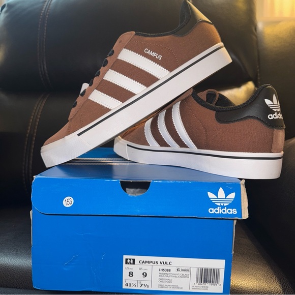adidas | Shoes | Adidas Campus Vulc Brown White Black Shoes Ih5388 Mens ...